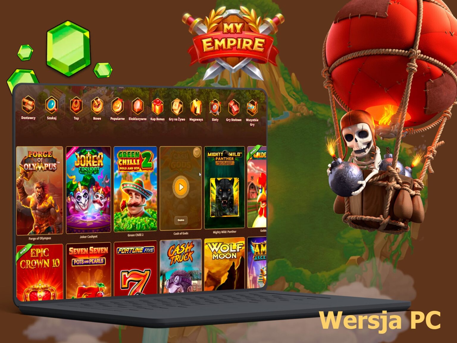 MyEmpire - Oficjalna Strona z Grami Kasinowymi i Jackpotami